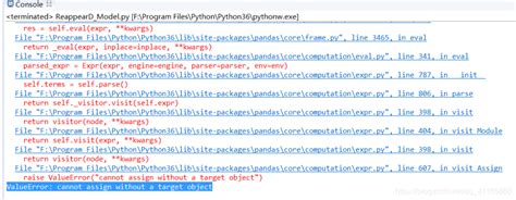 成功解决valueerror Cannot Assign Without A Target Object Csdn博客