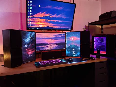 Liking The Vertical Monitors Monitor Pc Setup Vertical