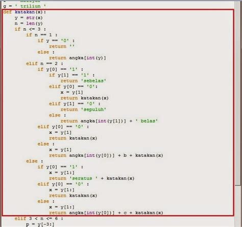 Membuat Program Katakan Angka Atau Terbilang Di Bahasa Pemrograman