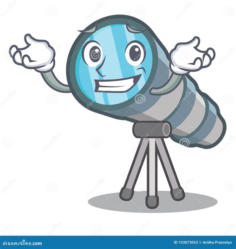 Grinning Cartoon Telescope In The Toy Warehouse Stock Vector Illustration Of Antique
