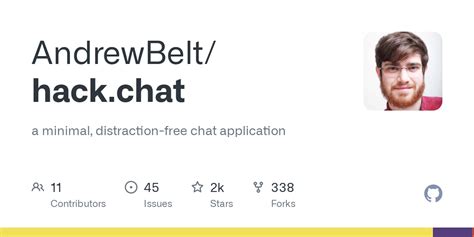 GitHub AndrewBelt Hack Chat A Minimal Distraction Free Chat Application