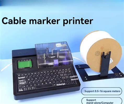 Line Marking Machine Htp600 Number Tube Heat Shrink Tube Sticker