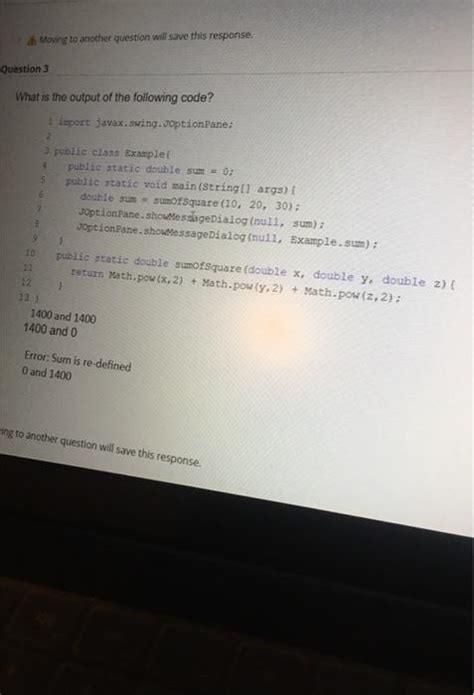 Solved Uestion 1 Consider The Following Code The Main