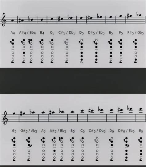 长笛指法表（长笛指法表大全） 十日日知识