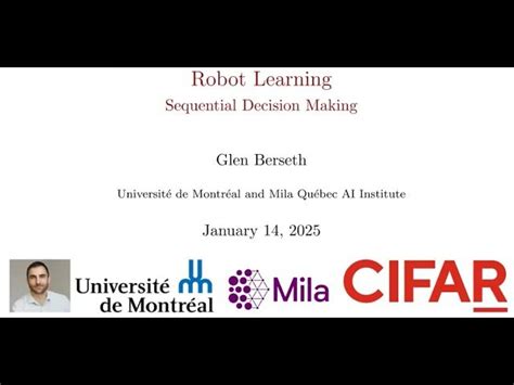 Free Video Robot Learning Sequential Decision Making And Planning In