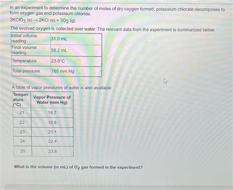 [solved] In An Experiment To Determine The Number Of Moles Of Dry