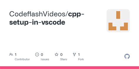 Github Codeflashvideos Cpp Setup In Vscode