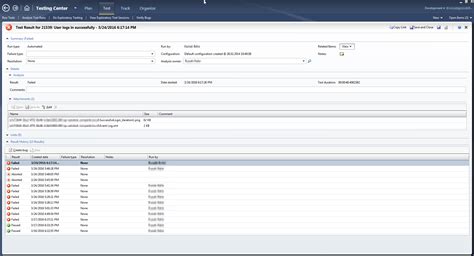 Why Doesnt The Test Result View On Mtm Show The Error Message Field Stack Overflow
