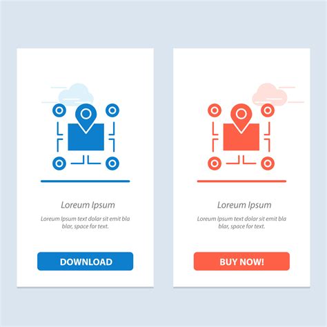Location Map Chip Area Pointer Blue And Red Download And Buy Now Web Widget Card Template