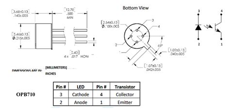 Optek Opb710 Reflective Object Sensor Switch New Old Stock