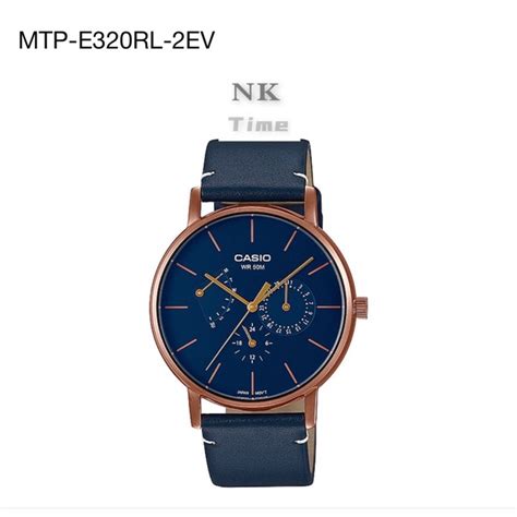 Casio Watch Analog 3 Hands Mtp E320rl 2ev Shopee Malaysia