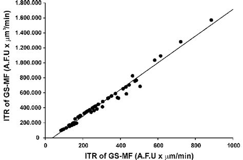 Correlation Between ITR Values Corrected By Canalicular Width And