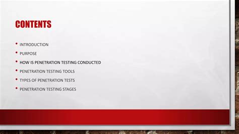 A Brief Insight Into Penetration Testing Ppt