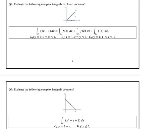 Solved Q Evaluate The Following Complex Integrals In Chegg