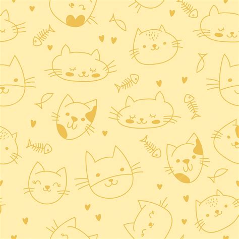 Premium Vector Cute Kawaii Cats Or Kittens Funny Cartoon Fat Cats