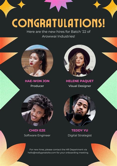 Congratulations Poster Design Template Printable Free Templates