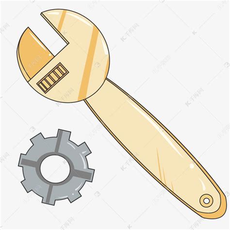 修理工具扳手插画素材图片免费下载 千库网