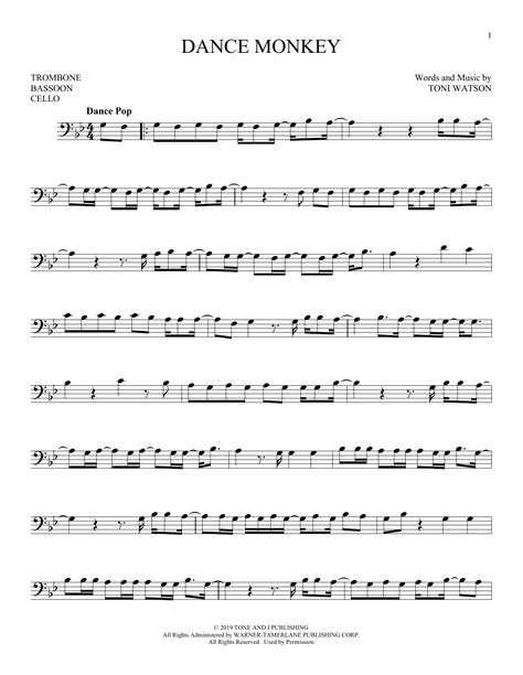 Tones And I Dance Monkey Sheet Music
