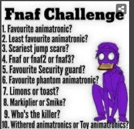 FN F Challenge Five Nights At Freddy S Amino