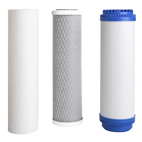 3 Stages Home Water Purification Replacement Filter Pp Sediment Gac Cto 10 Inches Shopee