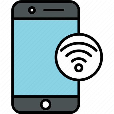 Mobile Wifi Connection Phone Smartphone Icon Icon Download On
