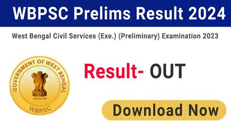 Wbpsc Result 2024 Prelims Pdf Download Link Out
