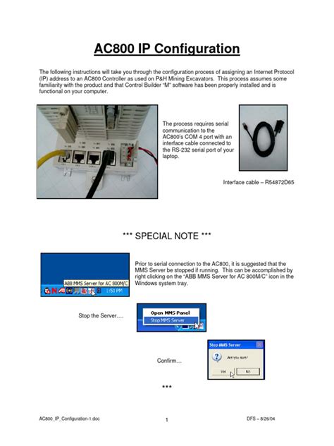 Ac800 Ip Configuration 1 Pdf