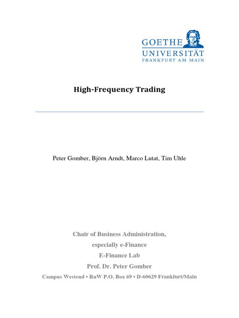 high frequency trading en pdf high frequency trading algorithmic trading