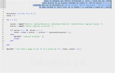 Arrays MatLab Ventas Al Credito Tutorias Co