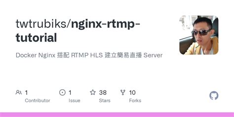 GitHub twtrubiks nginx rtmp tutorial Docker Nginx 搭配 RTMP HLS 建立簡易直播 Server