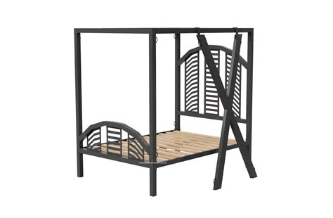 Four Poster Bdsm Bondage Dungeon Bed With Laser Cut Out Decorative
