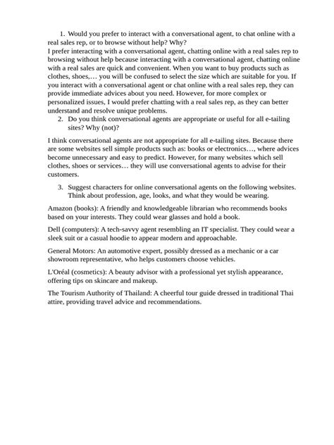 Would You Prefer To Interact With A Conversational Agent Pdf