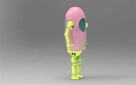 Robot Assistant Sekond Version 3d Model By Japanzanuda