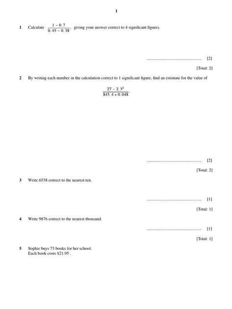 8 Estimation Pdf Significant Figures Rounding