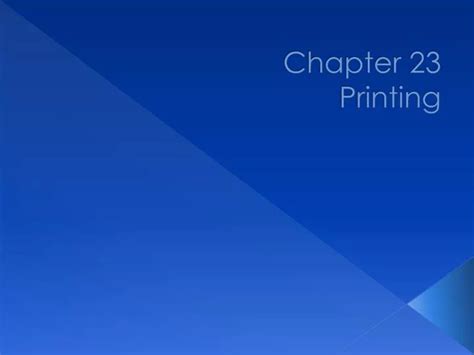 PPT Chapter Printing PowerPoint Presentation Free Download ID