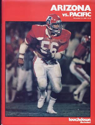 1980 Pacific V Arizona Wildcats Football Program Ebay