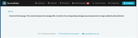 servicepulse keynotfound exception discussion particular software