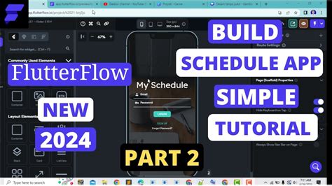Build Schedule App Without Code Part 2 Flutterflow New Tutorial Simple Step By Step It2021