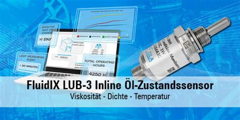 FluidIX Lub VDT Inline Sensor For Condition Monitoring Of Mechanical Fluid Characteristics