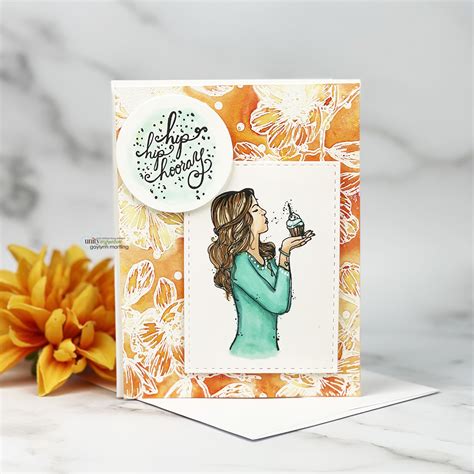 emboss resist with brusho watercolor copics unity blog