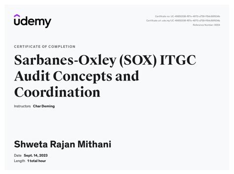 Shweta Rajan Mithani On Linkedin Udemy Course Completion Certificate