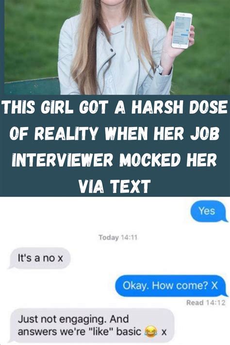 This Girl Got A Harsh Dose Of Reality When Her Job Interviewer Mocked Her Via Text In 2024