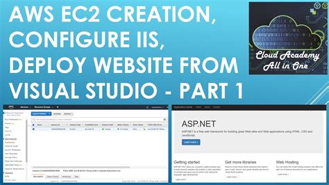 Aws Ec2 Creation Configure Iis Deploy Website Part 1 Youtube