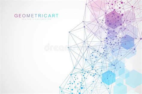 Modern Futuristic Background Of The Scientific Hexagonal Pattern Virtual Abstract Background