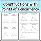 Constructions Of Points Of Concurrency In Geometry Common Core TPT