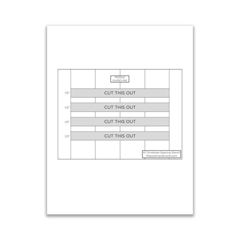 Printable A7 Envelope Stencil The Postman S Knock