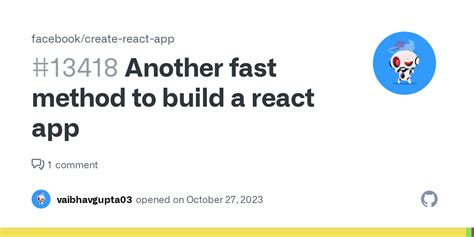Another Fast Method To Build A React App Issue Facebook Create React App GitHub