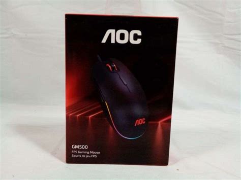 AOC Gaming RGB Gaming Mouse OMRON Black Multi Color Dutch Goat