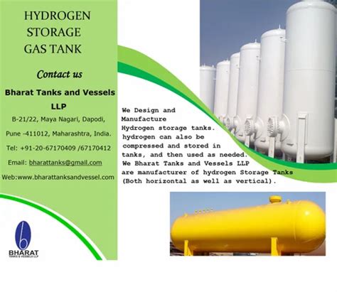 Coated Hydrogen Gas Vessel 10000 Litres At ₹ 2130000 In Pimpri