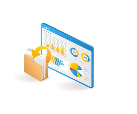 Dashboard Analyst Folder Data Performance 27570705 Vector Art At Vecteezy
